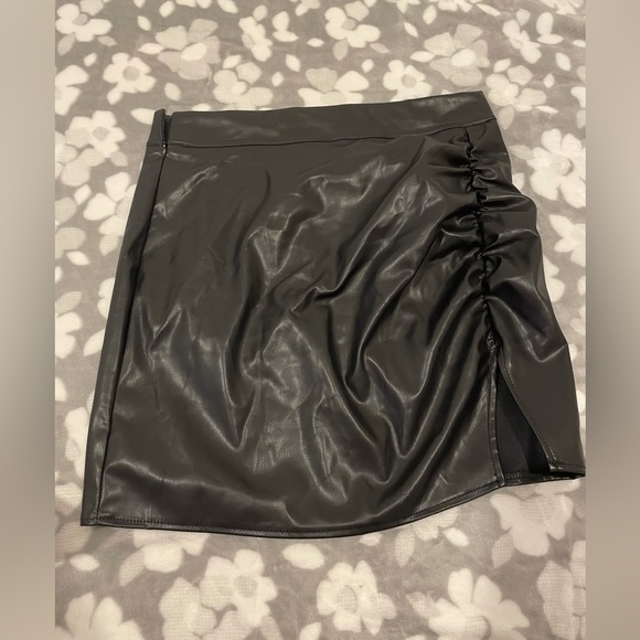 SHEIN | Skirts | Shein Faux Leather Mini Skirt Nwot | Poshmark